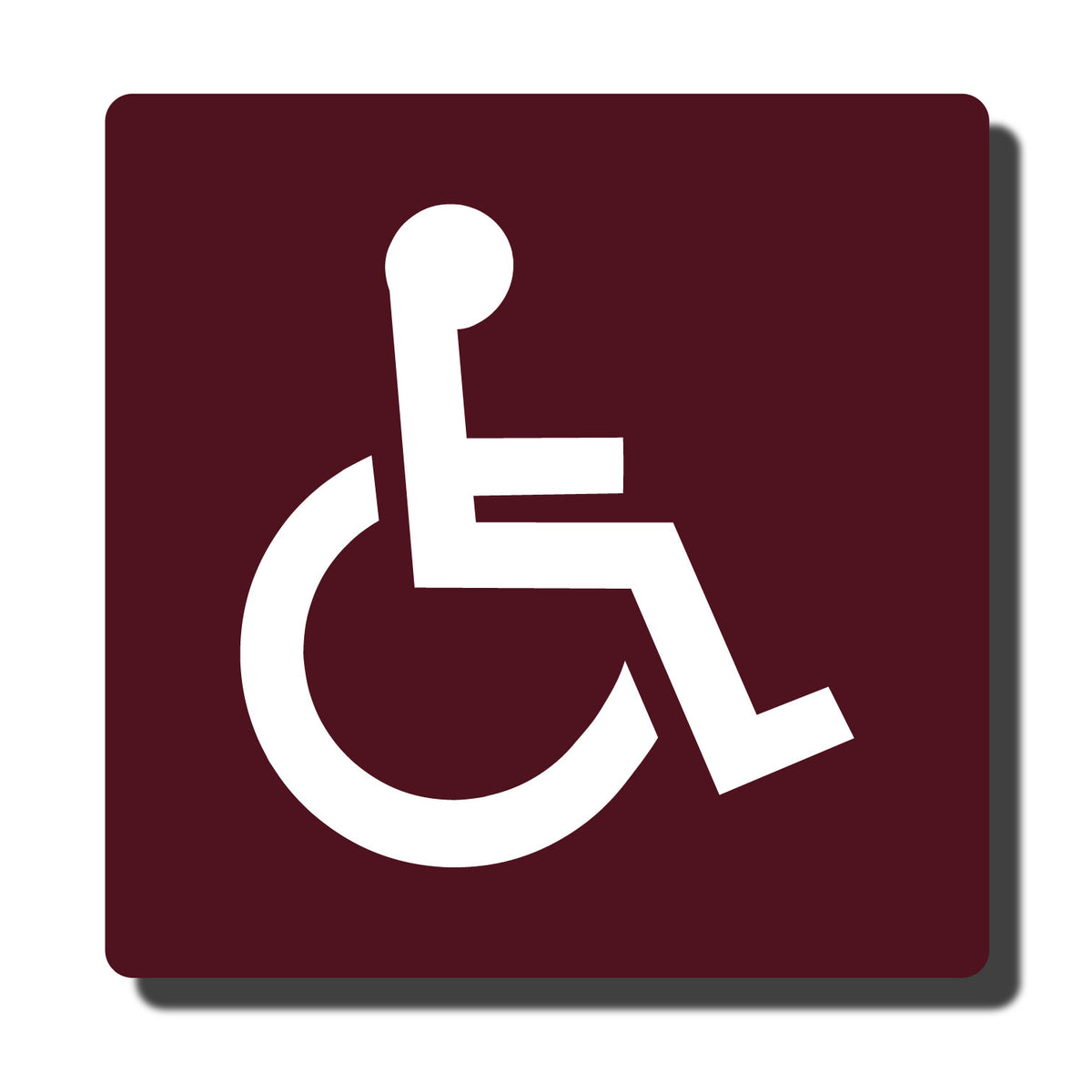 ADA Accessible Sign - Several Colors - 8" x 8" - Nap ADA Signs ...