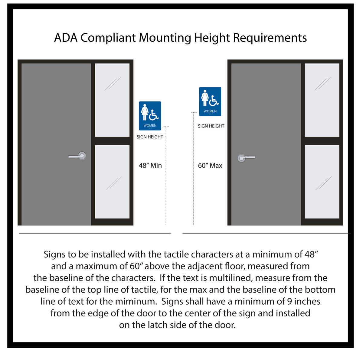 ADA Exit with Braille - Timber Collection - 6-3/4"x6" - Nap ADA Signs ...