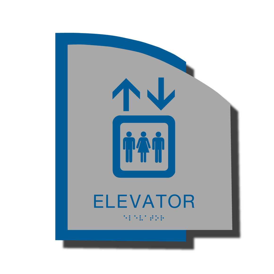 ADA Elevator Sign with Braille - 6" x 9" - Nap ADA Signs – NapADASigns