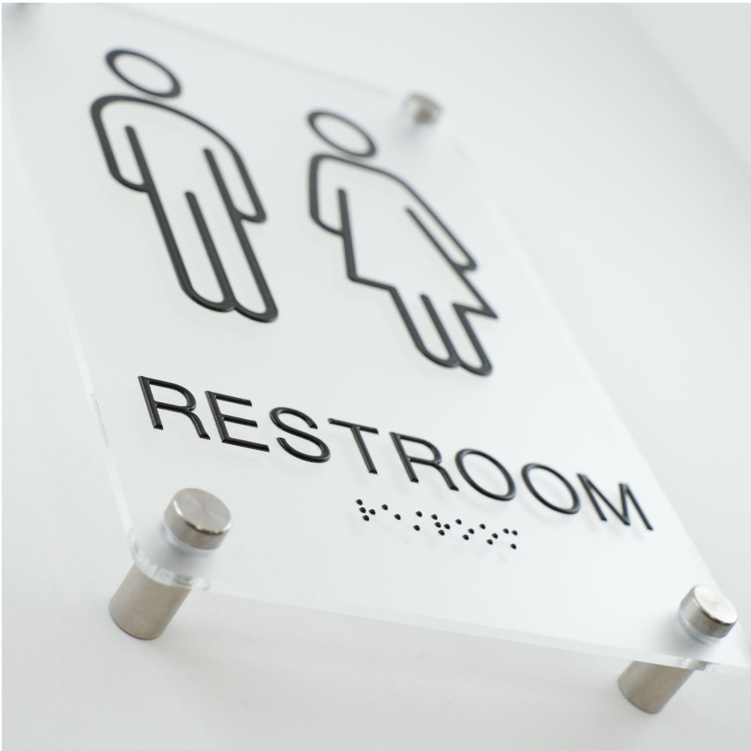 Acrylic Ada Signs ADA Electrical Sign W/ Braille Construct