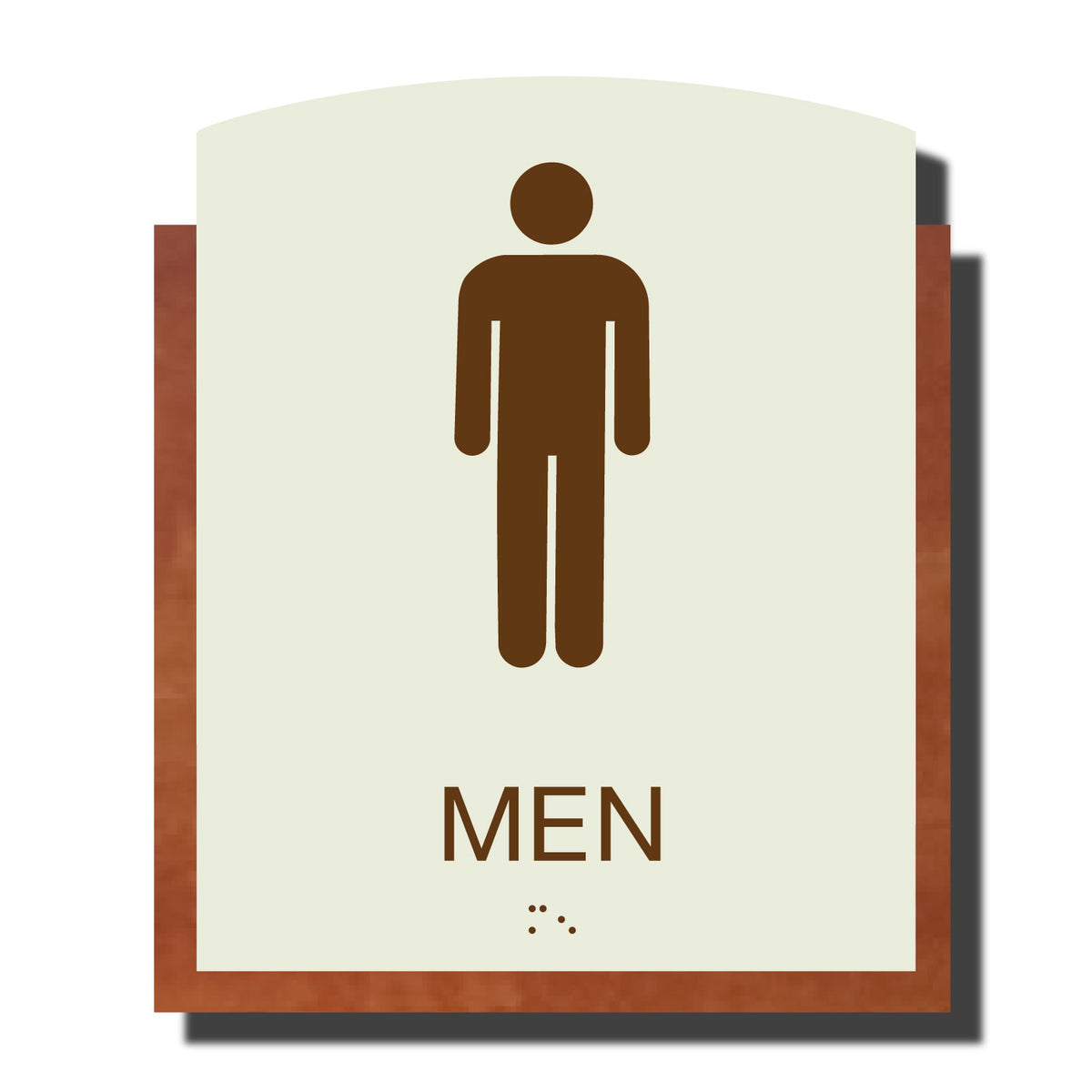 ADA Men Restroom Sign - Timber Collection - Nap ADA Signs – NapADASigns